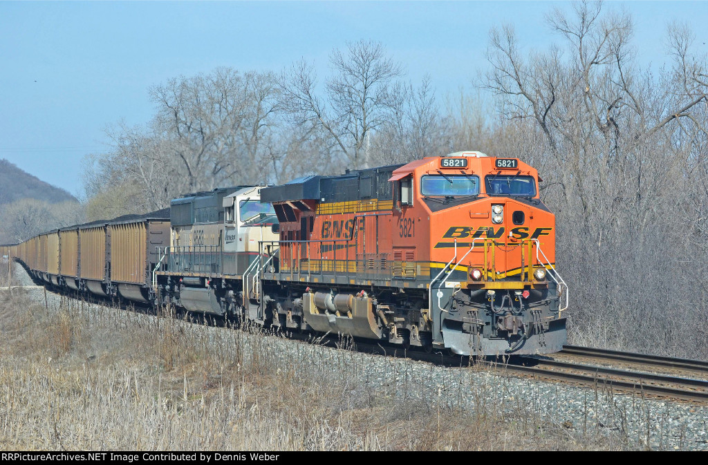 BNSF 5821, CP's River Sub.